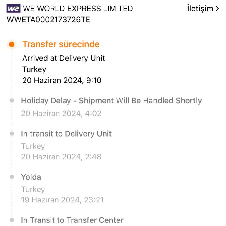 We World Express World Express Temu Şikayet - Şikayetvar