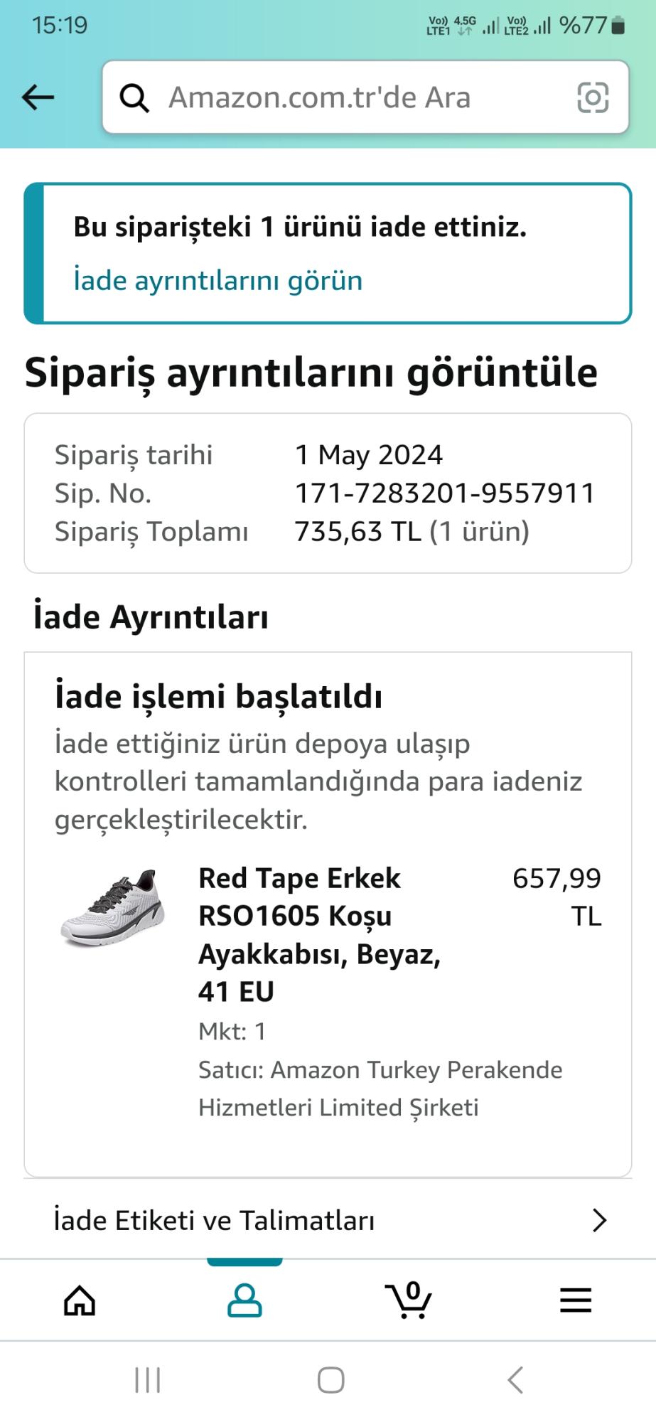 Amazon-depo Ürün Bekletmesi-red Tape - Şikayetvar