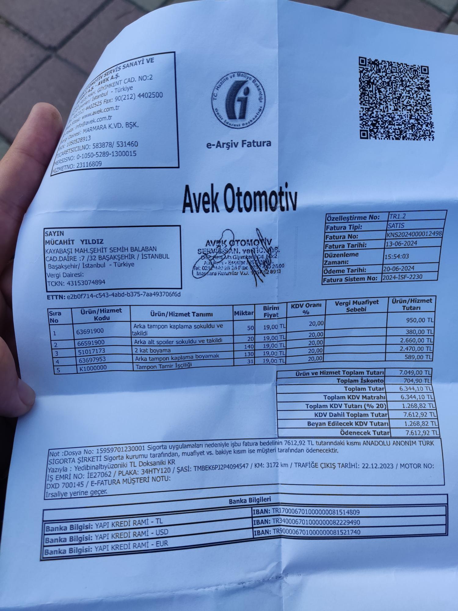 Avek Otomotiv Avek Otomotiv Servis Avek Tekstilkent Bayi - Şikayetvar