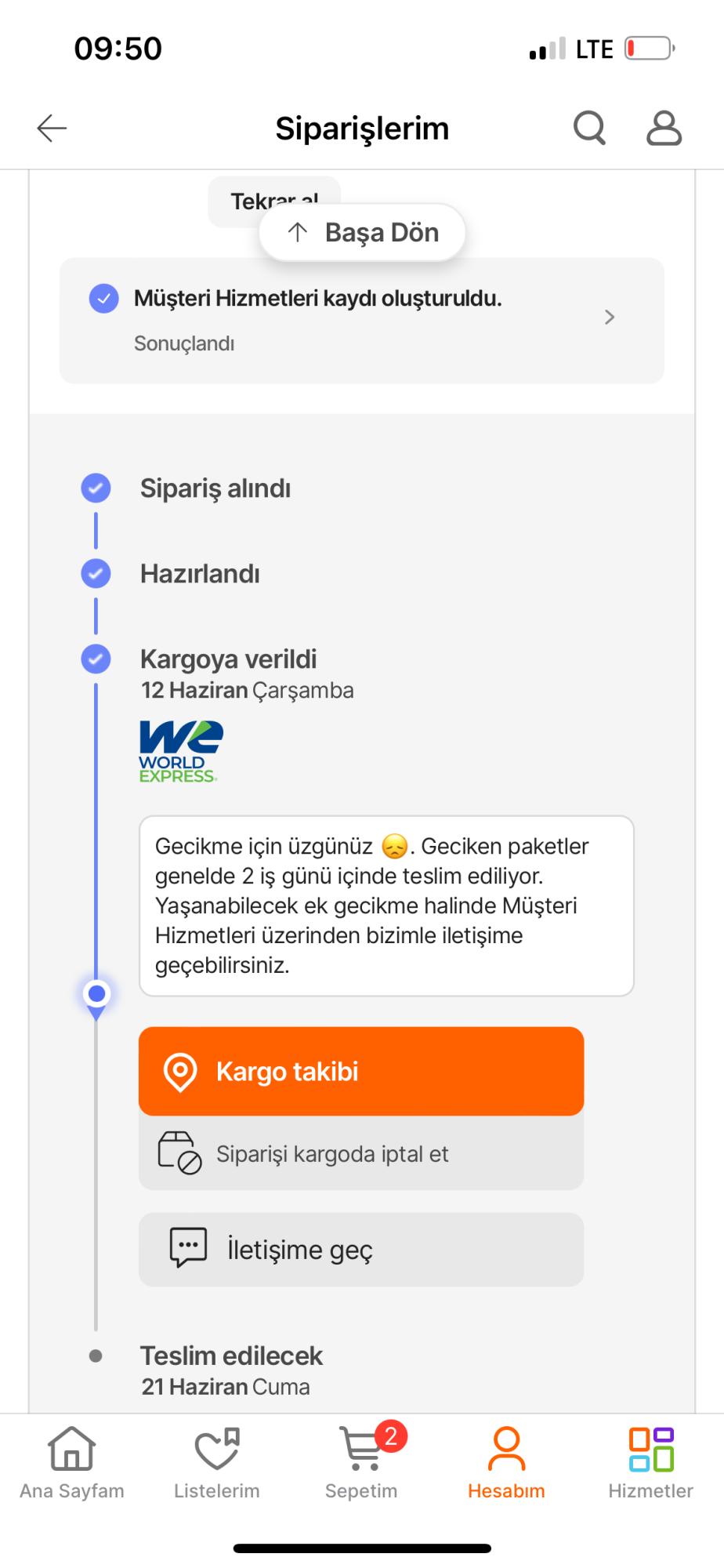 We World Express Kargolarımı Teslim Etmiyor - Şikayetvar