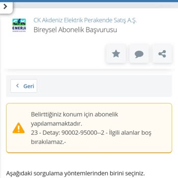 CK Enerji Akdeniz Elektrik - Şikayetvar