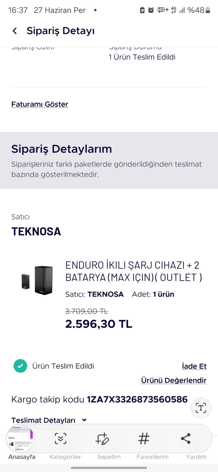 Teknosa Mağduriyetleri. Satılan Ürünü Eksik Gönderme. - Şikayetvar