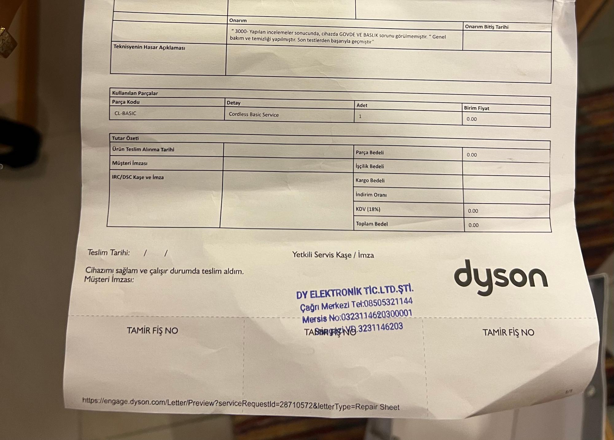Dyson Dyson Airwrap Teknik Destekten Başlık Eksik Verilmesi - Şikayetvar