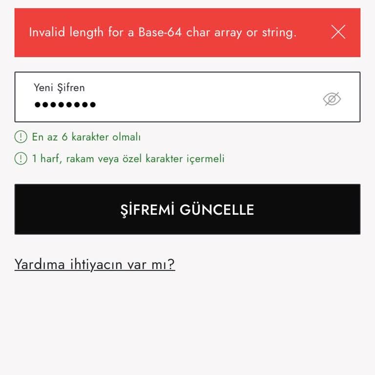 Boyner Şifre Değiştirme İsteğinin Kabul Edilmemesi - Şikayetvar