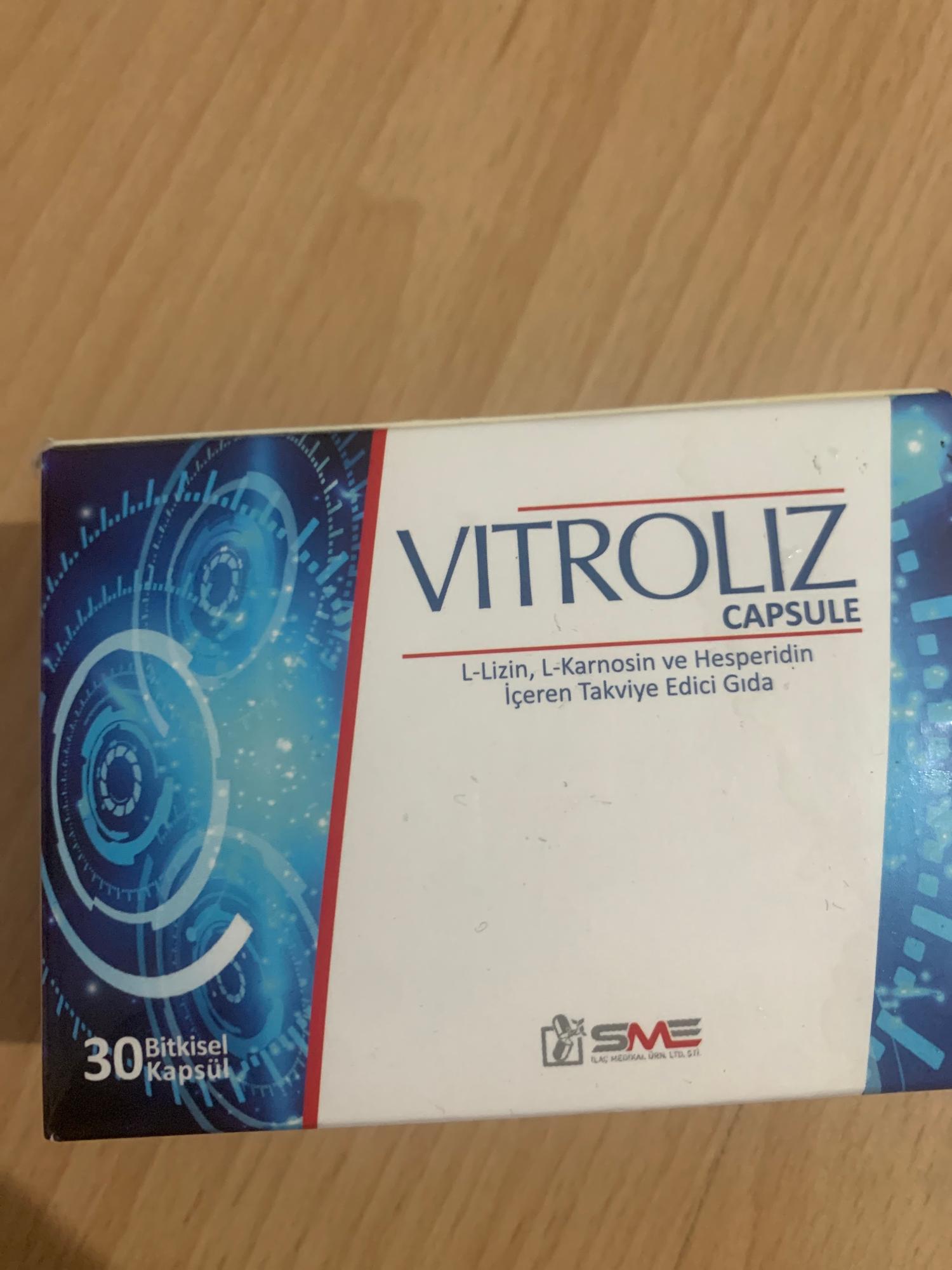 SME İlaç Vitroliz Capsule Göz Vitamin Kapsül Sorunu - Şikayetvar