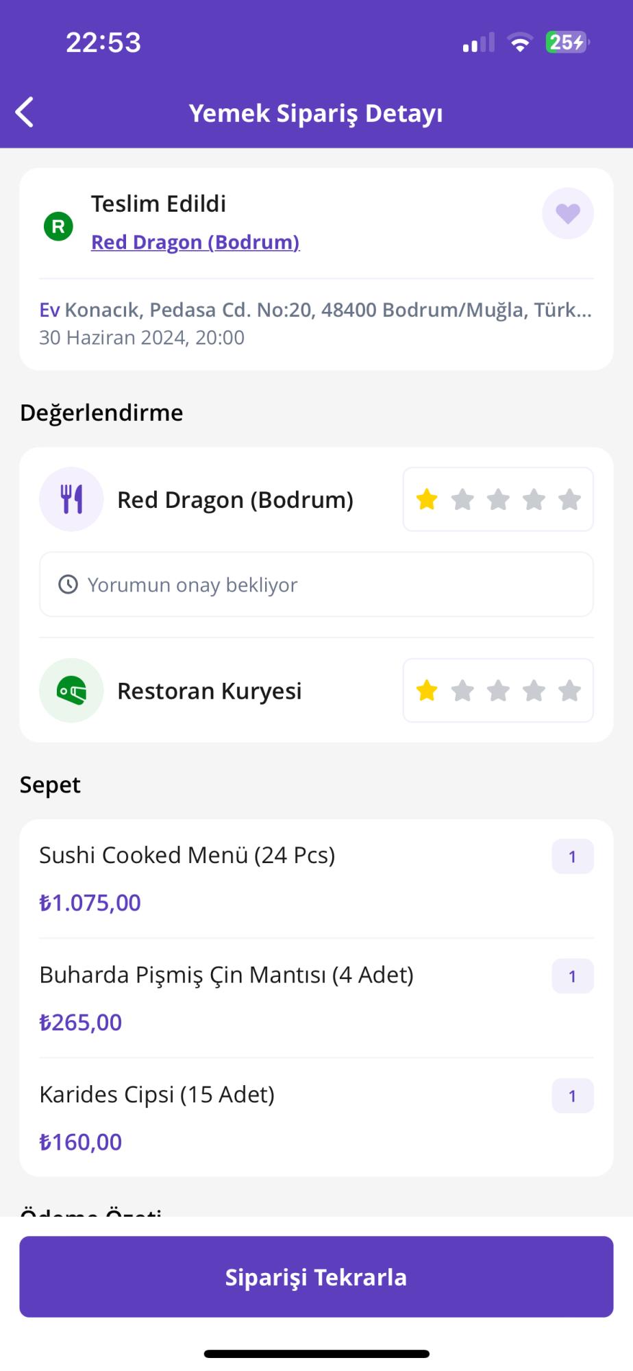 Red Dragon Chinese Restaurant Red Dragon Bodrum Marina Şubesi - Şikayetvar
