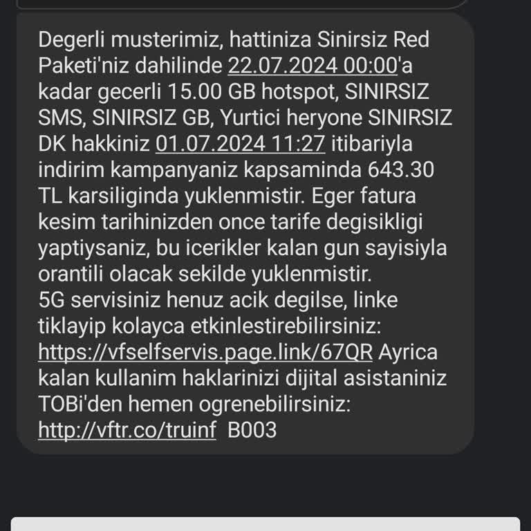 Vodafone Sınırsız Tarife ve Hotspot Sorunu - Şikayetvar