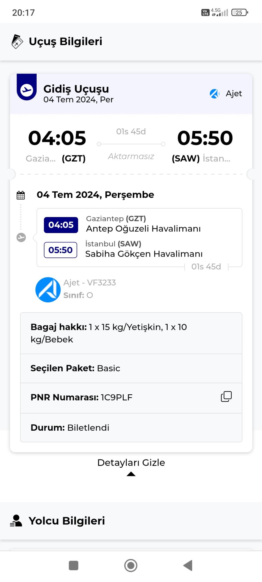 Ajet Check-in Yapılmadı Uçağa Alınmadık - Şikayetvar