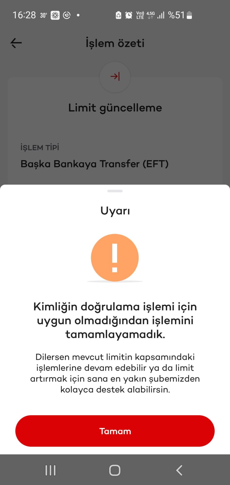 Akbank, EFT Limit Arttırma - Şikayetvar