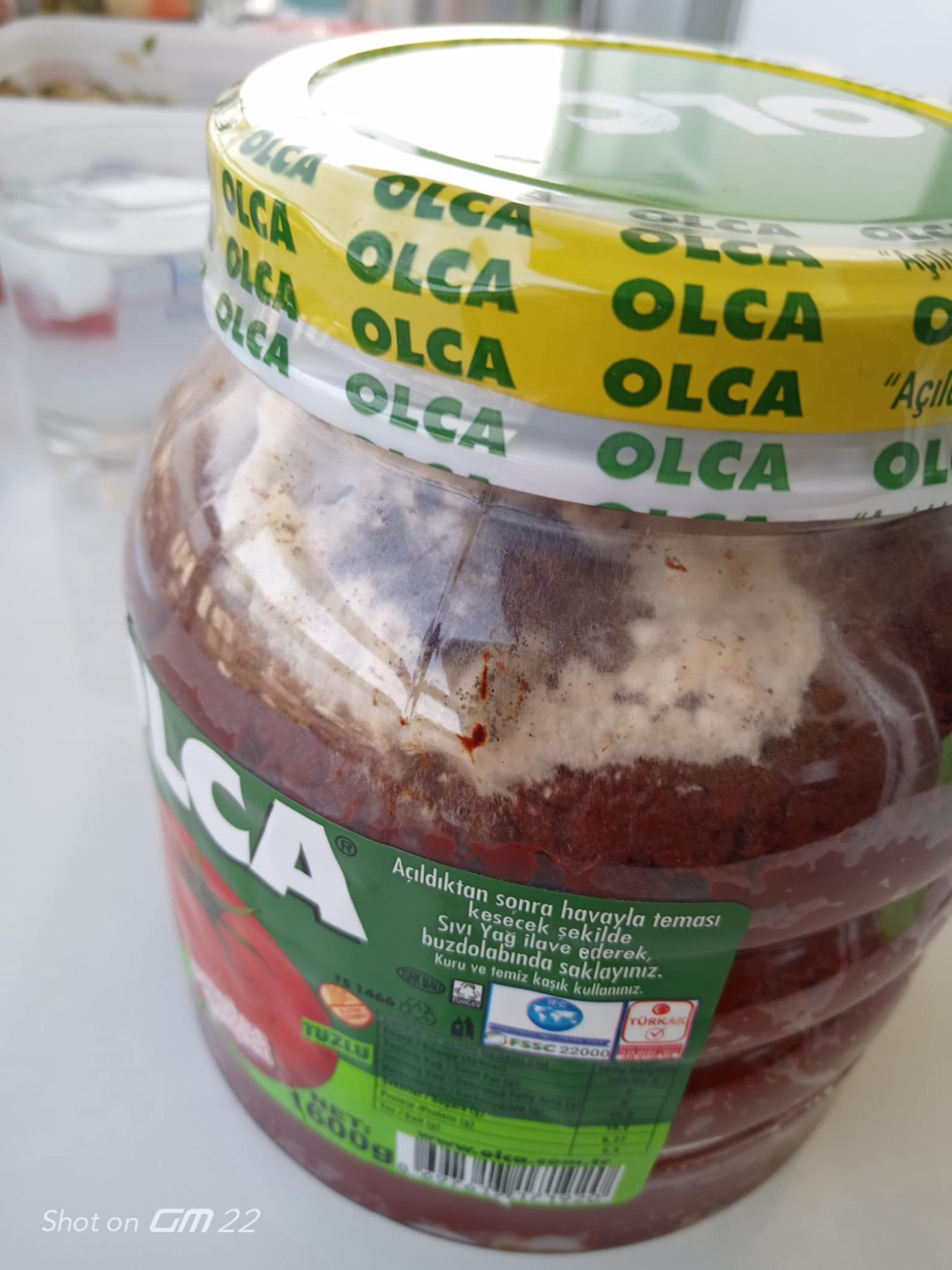 Olca Gıda Olca Marka Salça: Emniyet Bandı Kapalıyken Küflendi! - Şikayetvar