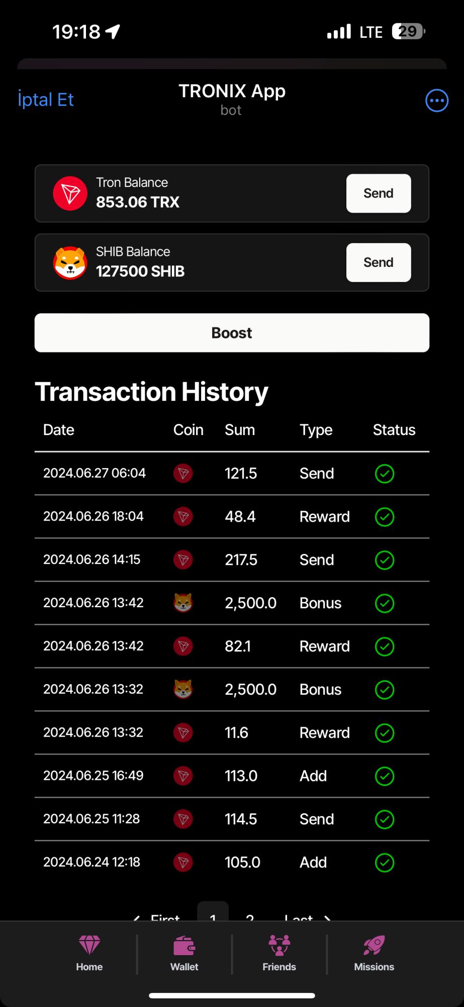 Tronix APP Botu Hesabıma Tronlar Geçmedi! - Şikayetvar