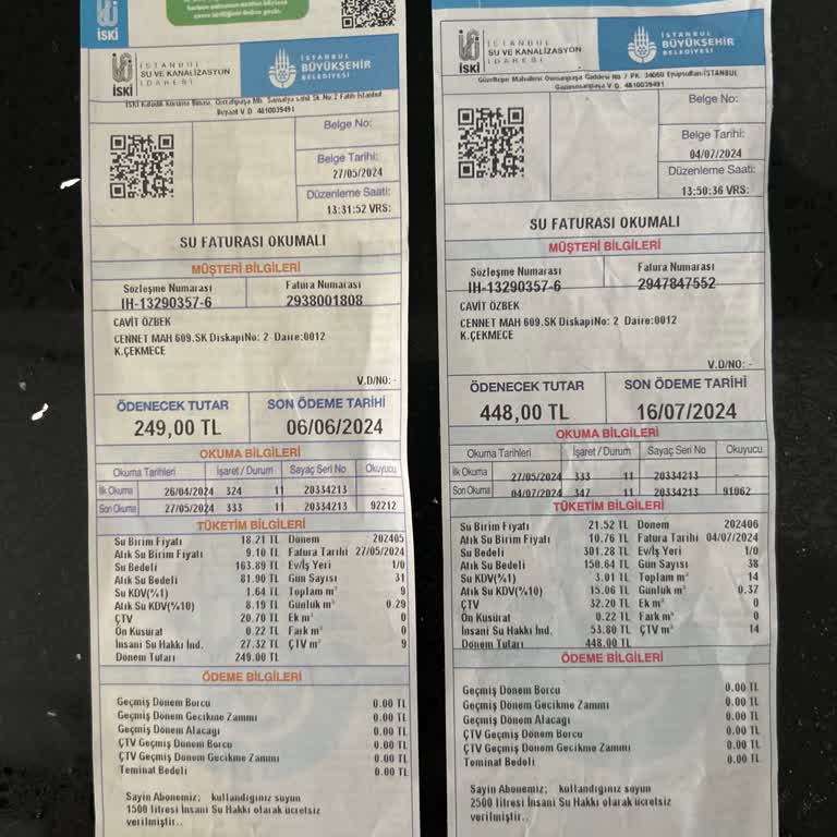 İstanbul Büyükşehir Belediyesi Bina Tespiti Su Faturası Geldi ...