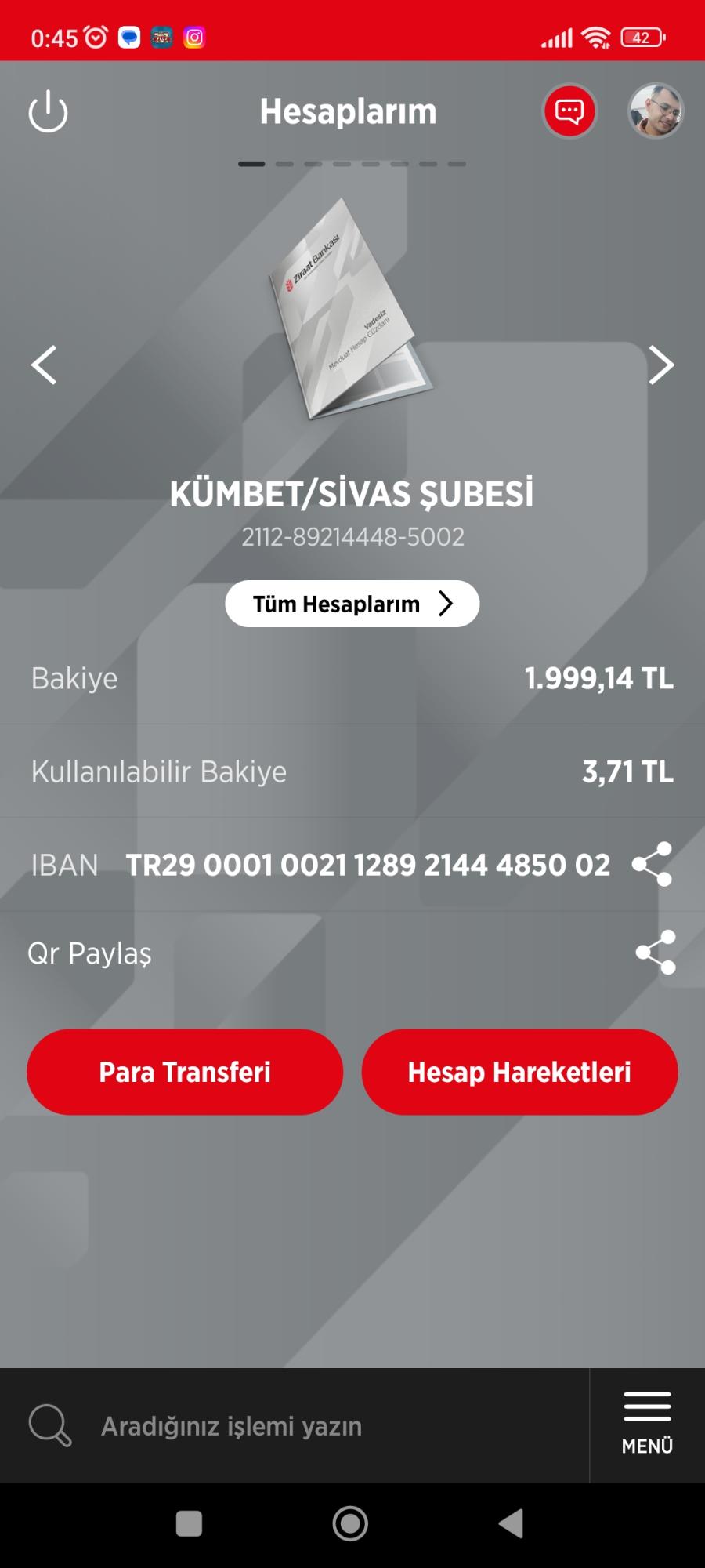 Ziraat Bankası Ziraat Ekşi Bakiye - Şikayetvar