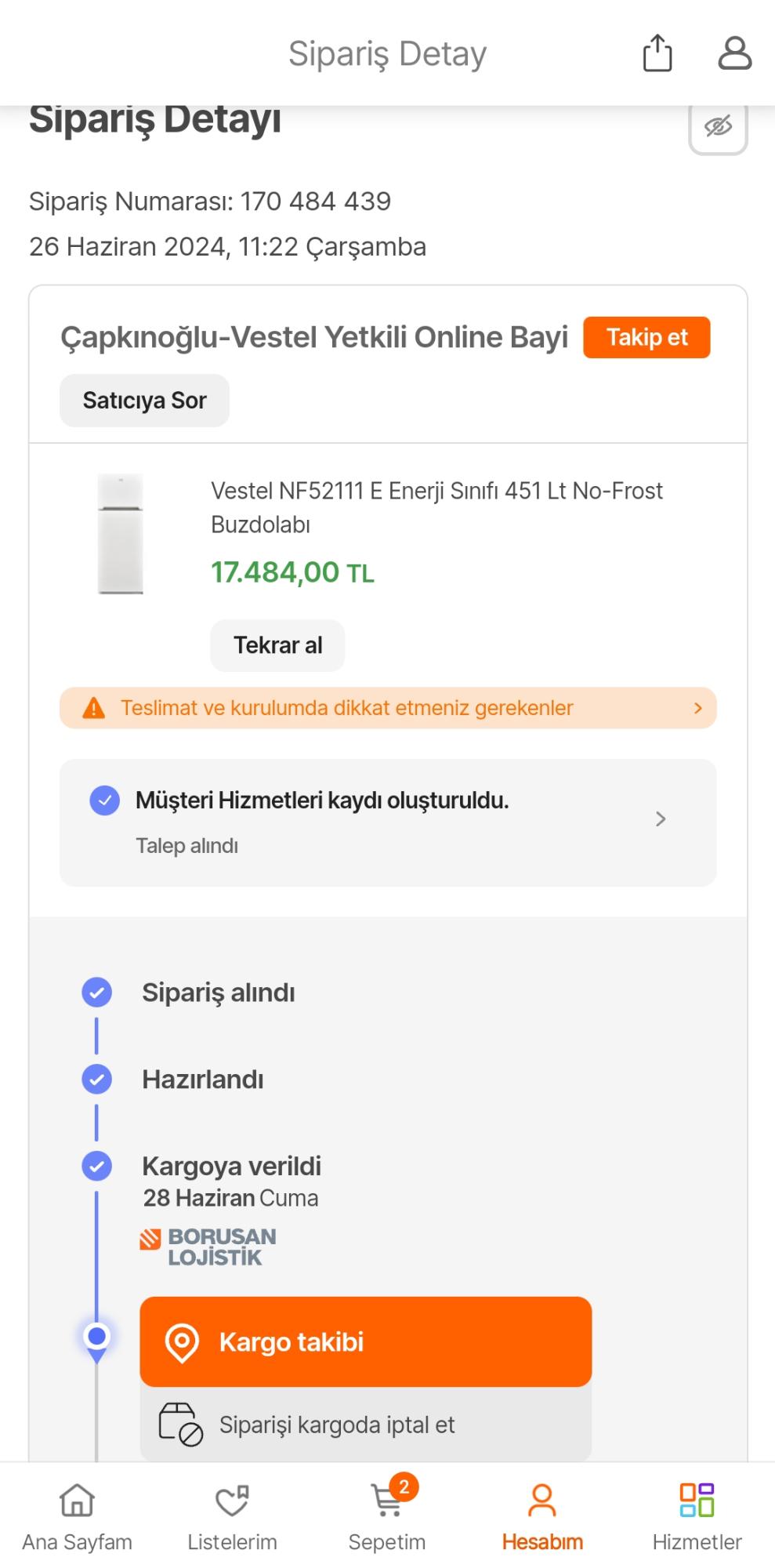 Borusan Lojistik Borusan Boru Lojistik - Şikayetvar