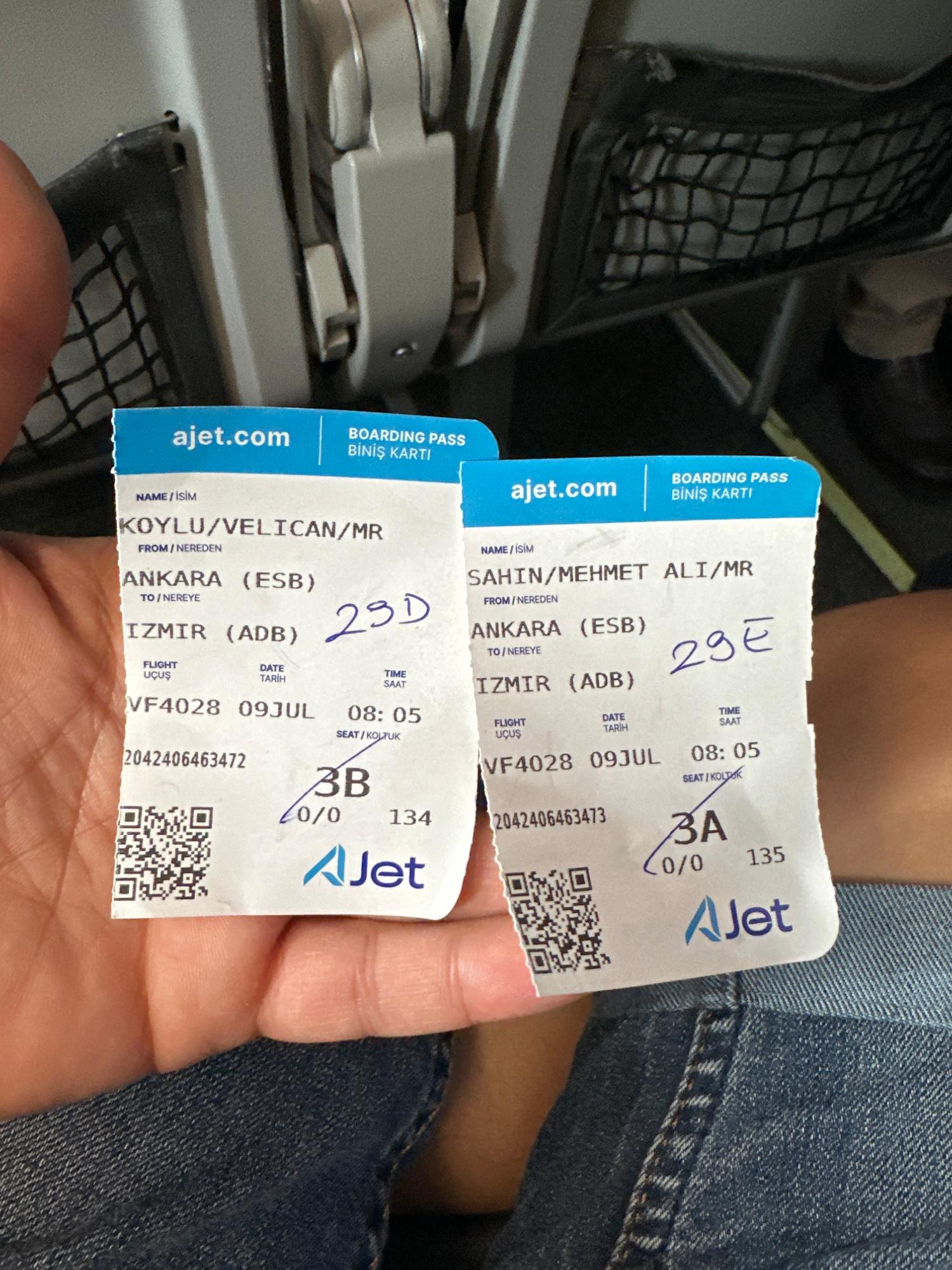 AJet AJet (Anadolu Jet) Koltuk Numarası Değişikliği - Şikayetvar