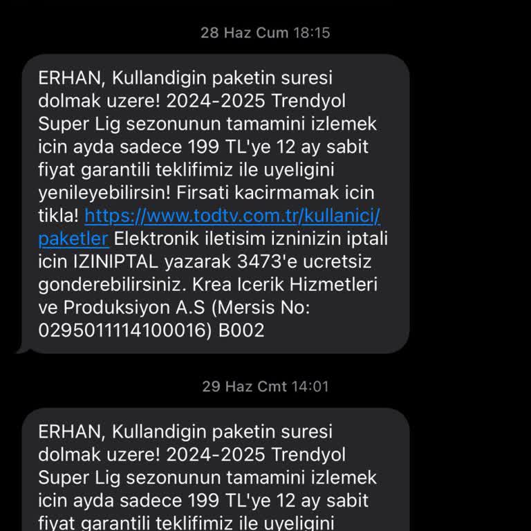 TOD Tv 199 Tl Şikayetleri - Şikayetvar