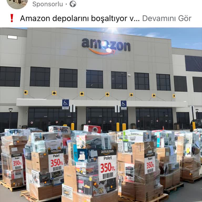 Sahte Web Sitesi Dolandırıcılığı Amazon Depo Boşaltma Paletleri ...