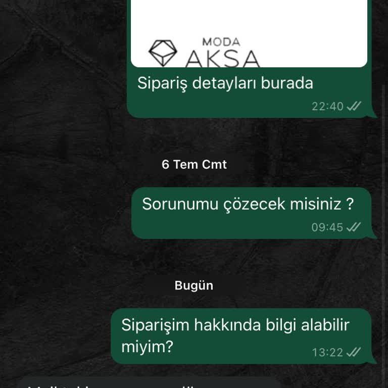 Moda Aksa - Şikayetvar