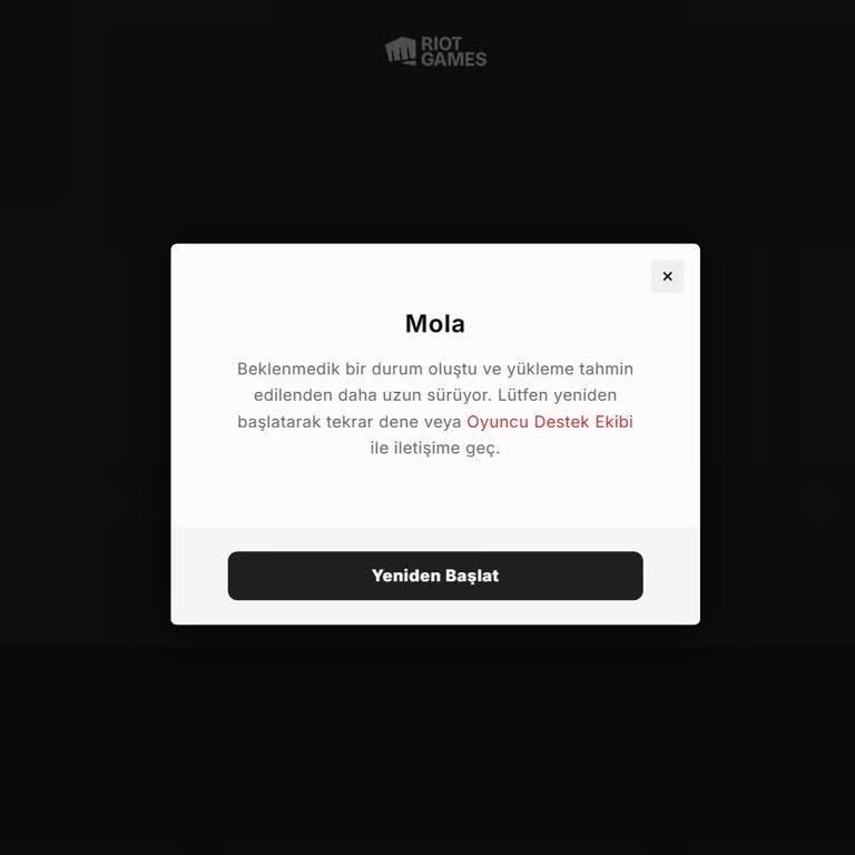 Riot Games LoL "Mola" Hatası - Şikayetvar