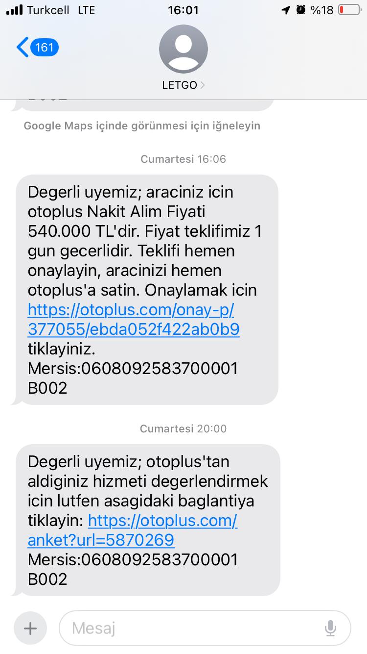 otoplus letgo Letgo Otoplus İle Sakin Araba Alıp Satmayın - Şikayetvar