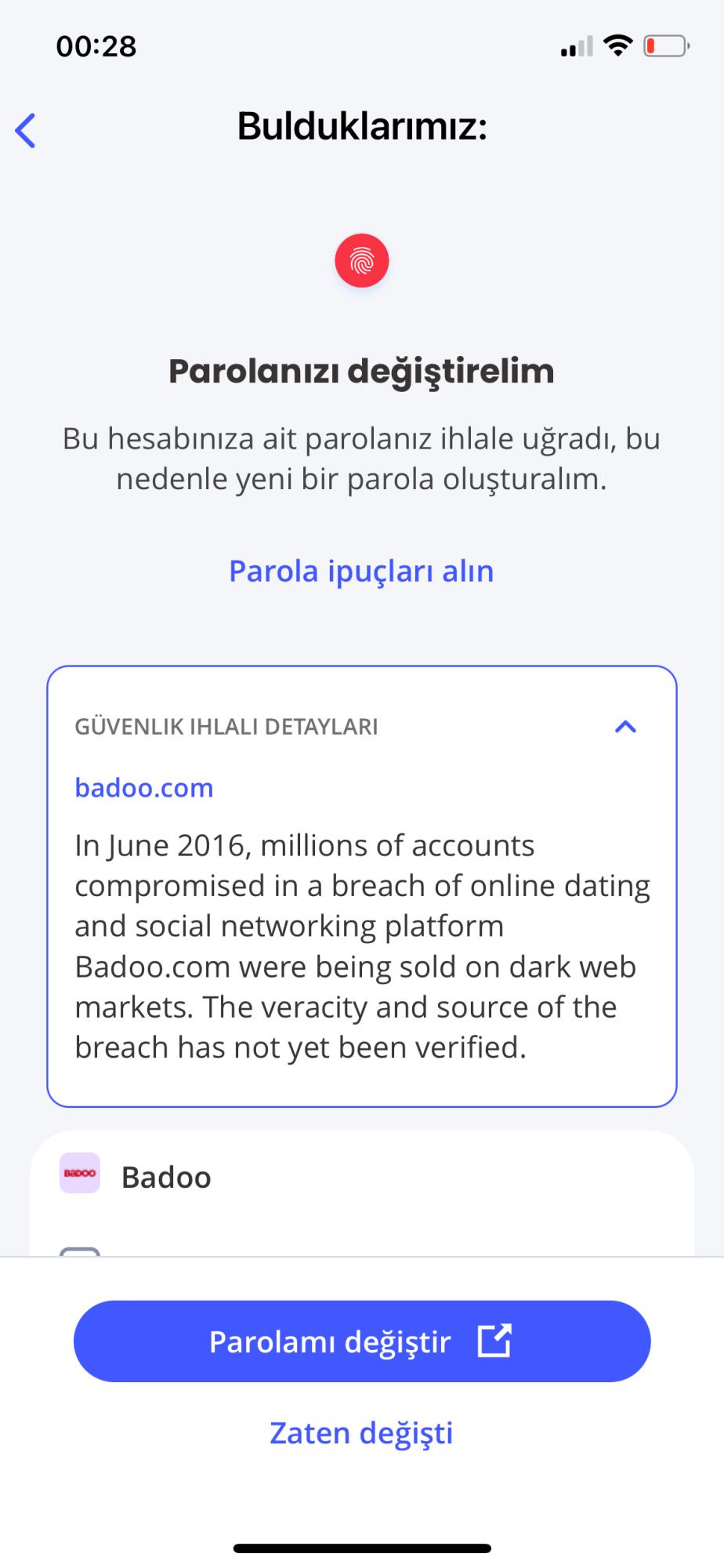 Badoo Uygulaması İzinsiz Mail - Şikayetvar