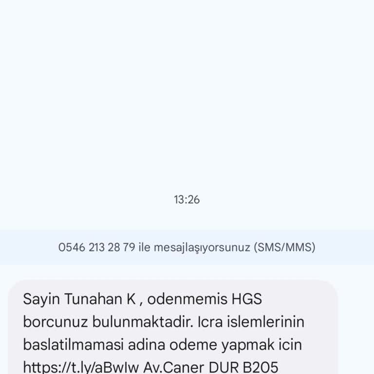 HGS Borcu Mesajı Şikayetleri - Şikayetvar