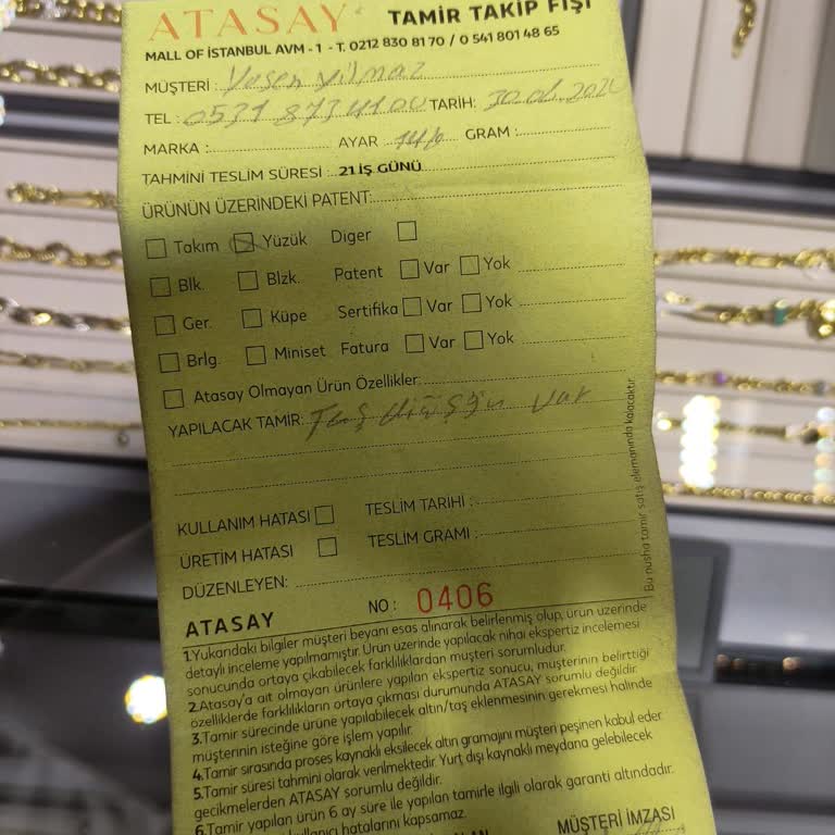 Atasay Kuyumculuk Cartier Bilezik 1 Ayda Yamuldu Ezildi - Şikayetvar
