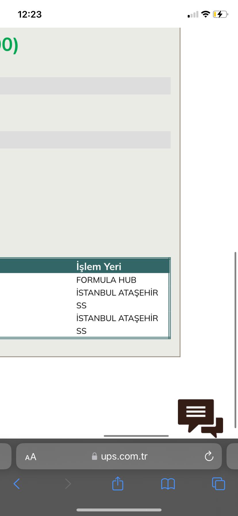 UPS Türkiye UPS İstanbul Formula Hub - Şikayetvar