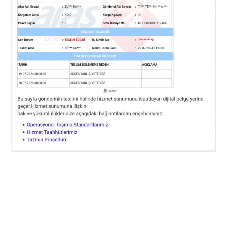 Aras Kargo Kastamonu Şubesi Şikayetleri - Şikayetvar