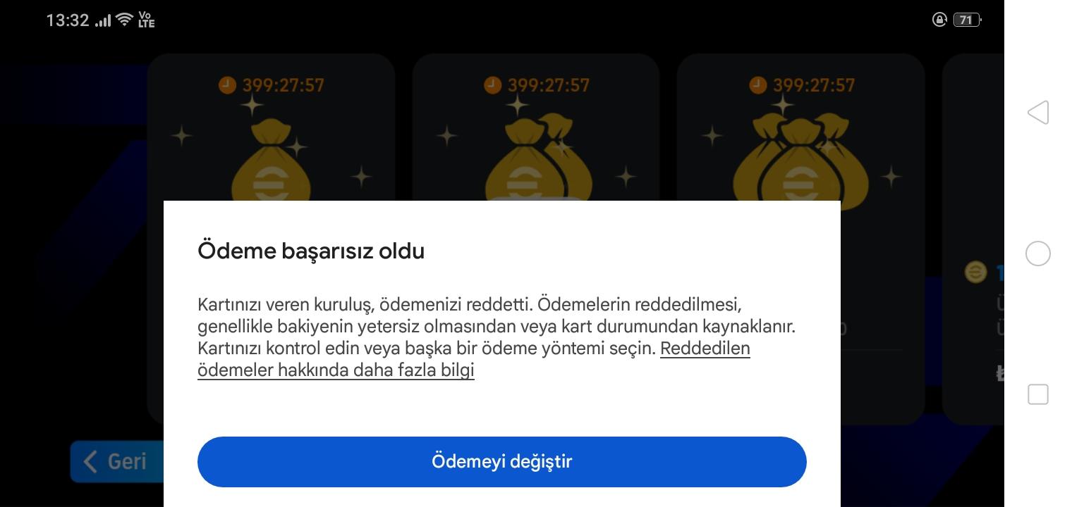 İninal Kart Kartınız Veren Kuruluş Ödemenizi Reddetti - Şikayetvar