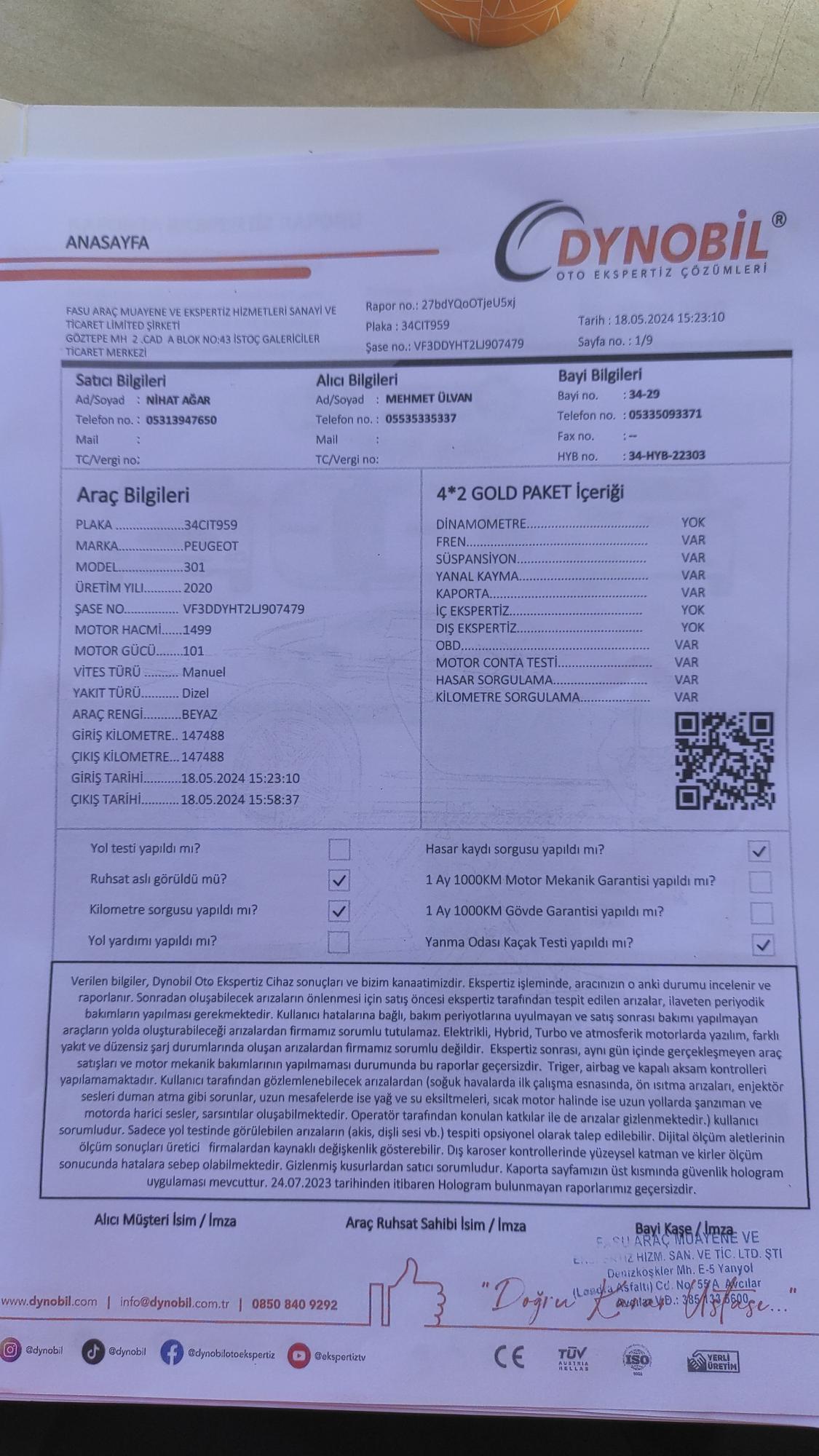 Dynobil Oto Ekspertiz Otoport Ağar Otomotiv - Şikayetvar