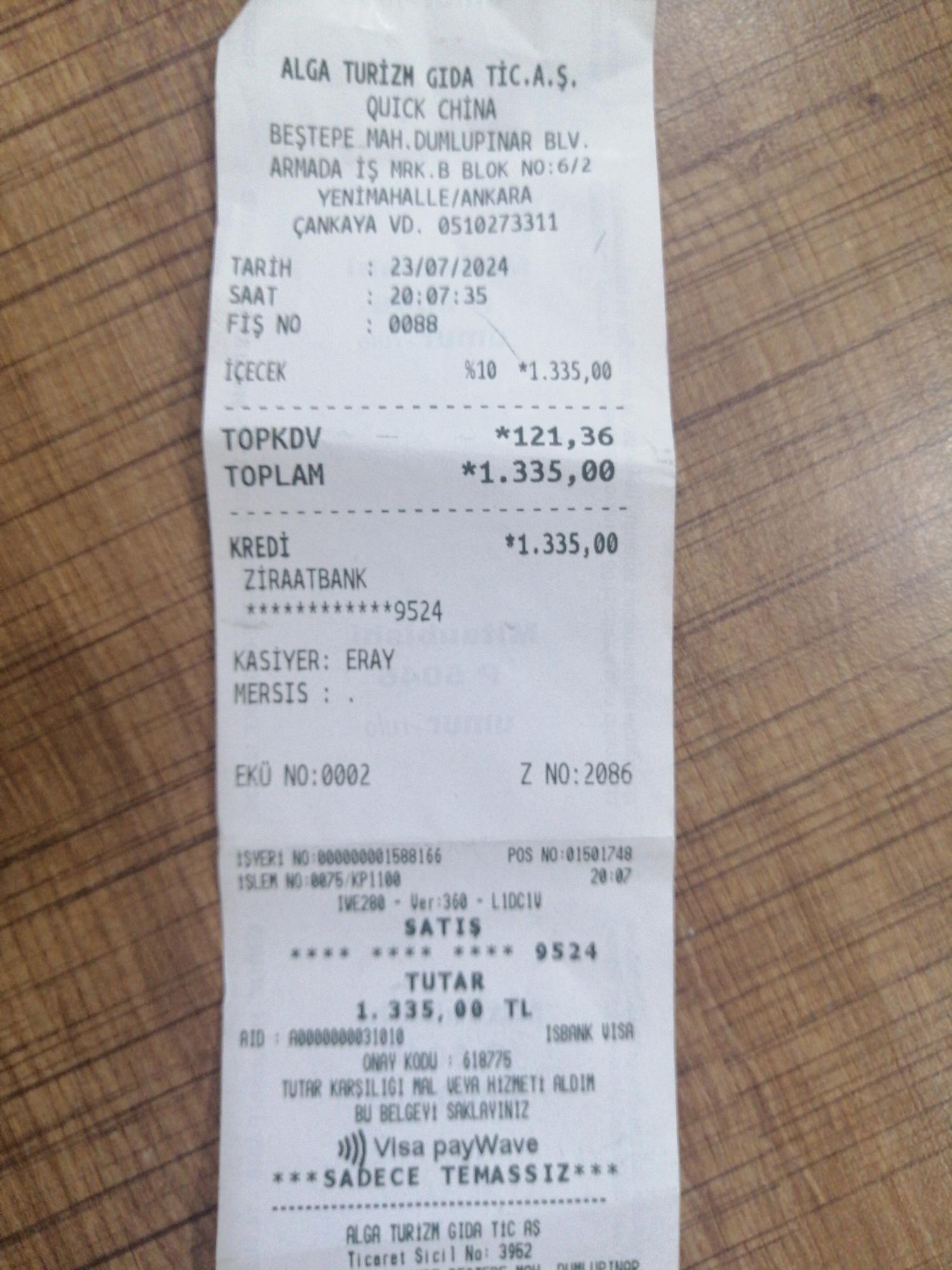 İlk Ve Son Armada Quick China Deneyimim. - Şikayetvar