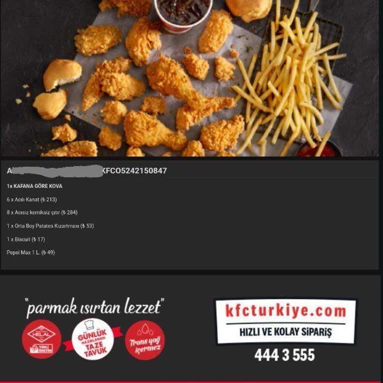 KFC Kapalı Şube Sorunu - Şikayetvar