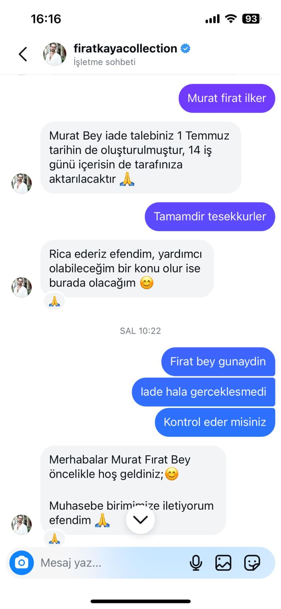 Eksik Ürünler Ve İade Sorunu: Fırat Kaya Collection Deneyimi - Şikayetvar