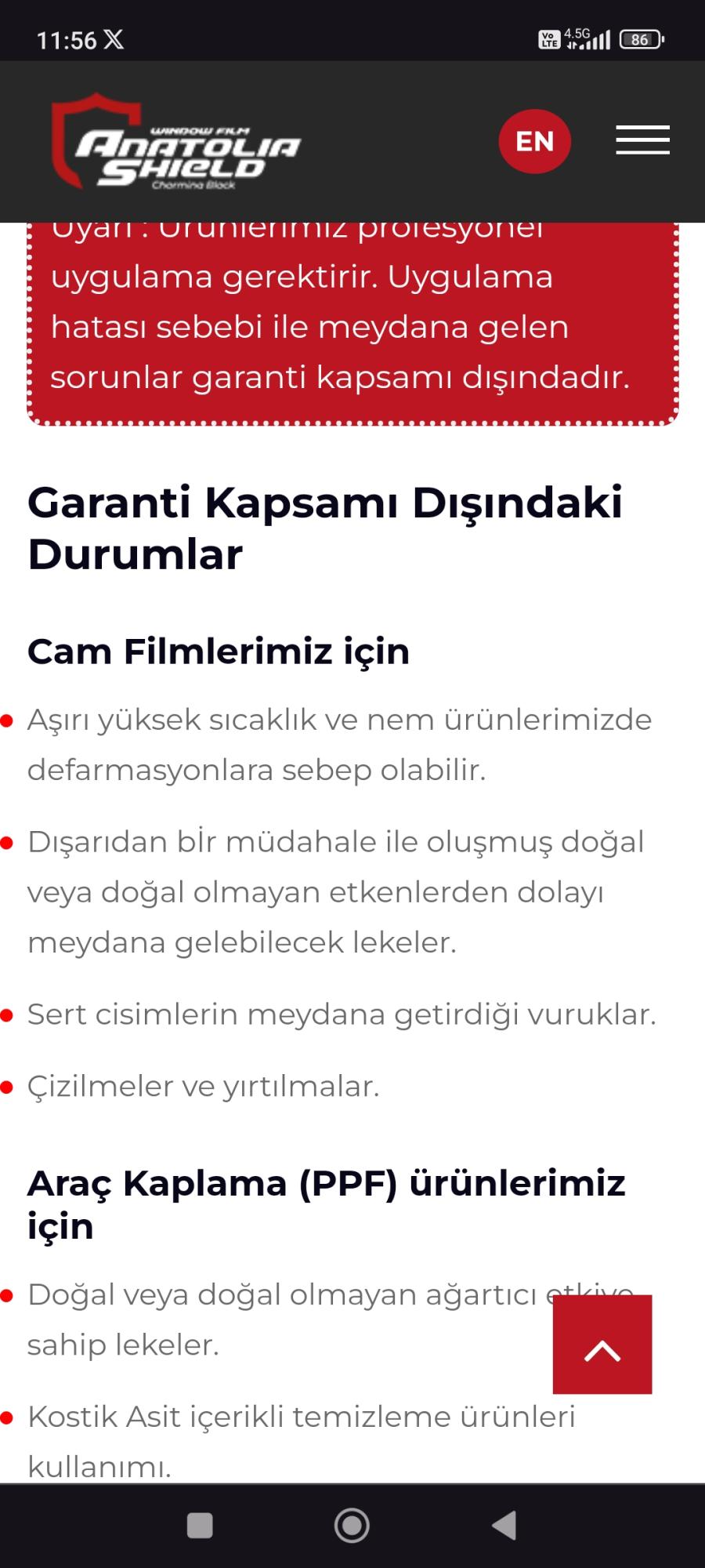 Anatolia Shield Kalitesiz Ama Pahalı Mı? Firma Cevaplasın - Şikayetvar