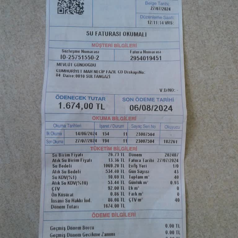İstanbul Büyükşehir Belediyesi Temmuz Ayı Su Faturası Şikayetleri ...