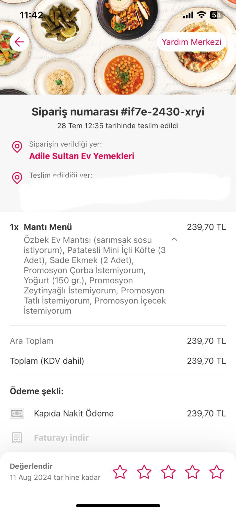 Adile Sultan Ev Yemekleri Gayrettepe Şubesi . Zehirlenme ...