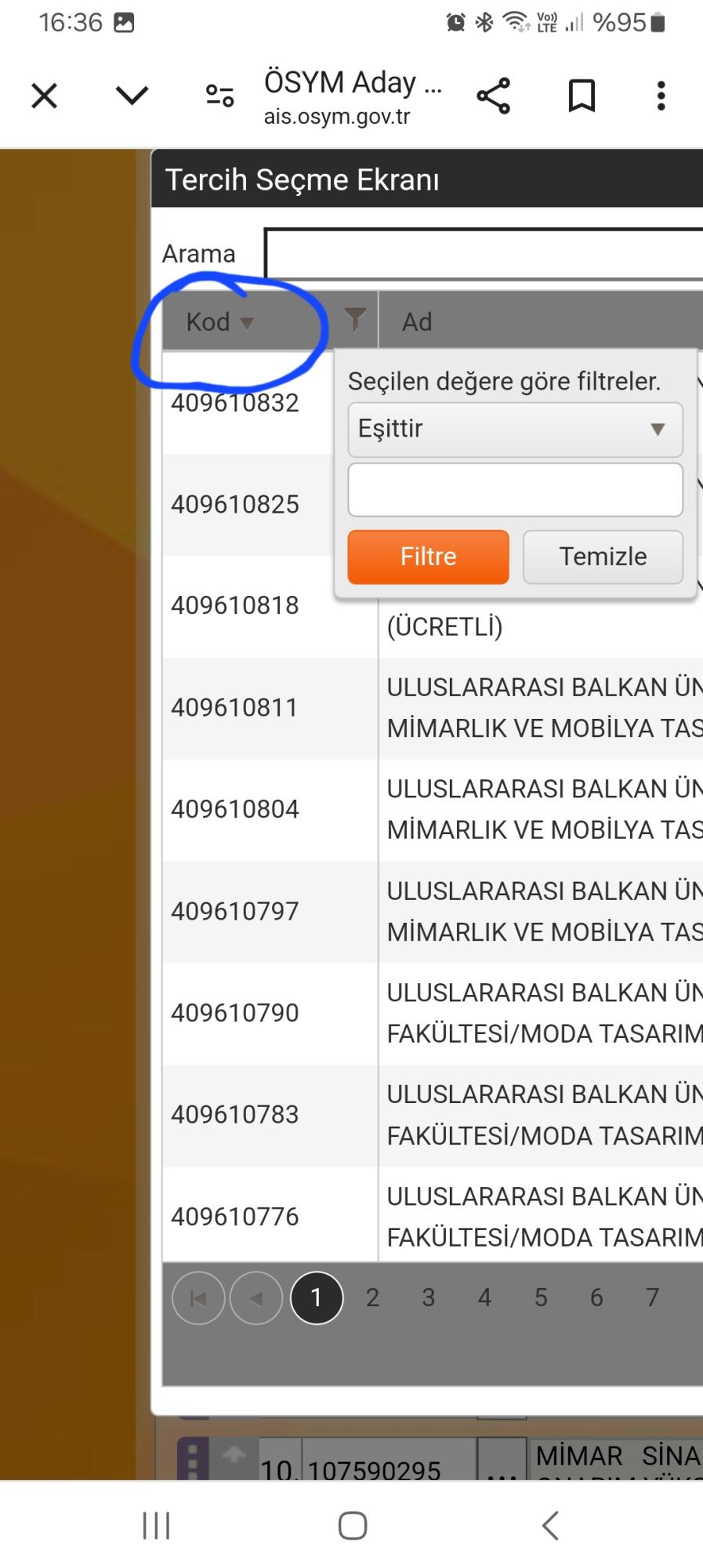 Ösym Kod Çalışmıyor/ İki Kod Bölümü Var - Şikayetvar