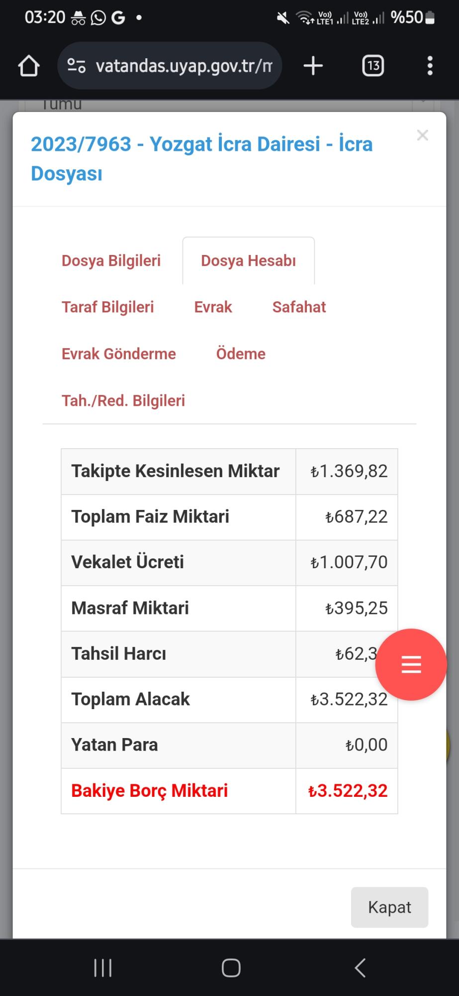 UYAP İcra Dosyası Açık - Şikayetvar