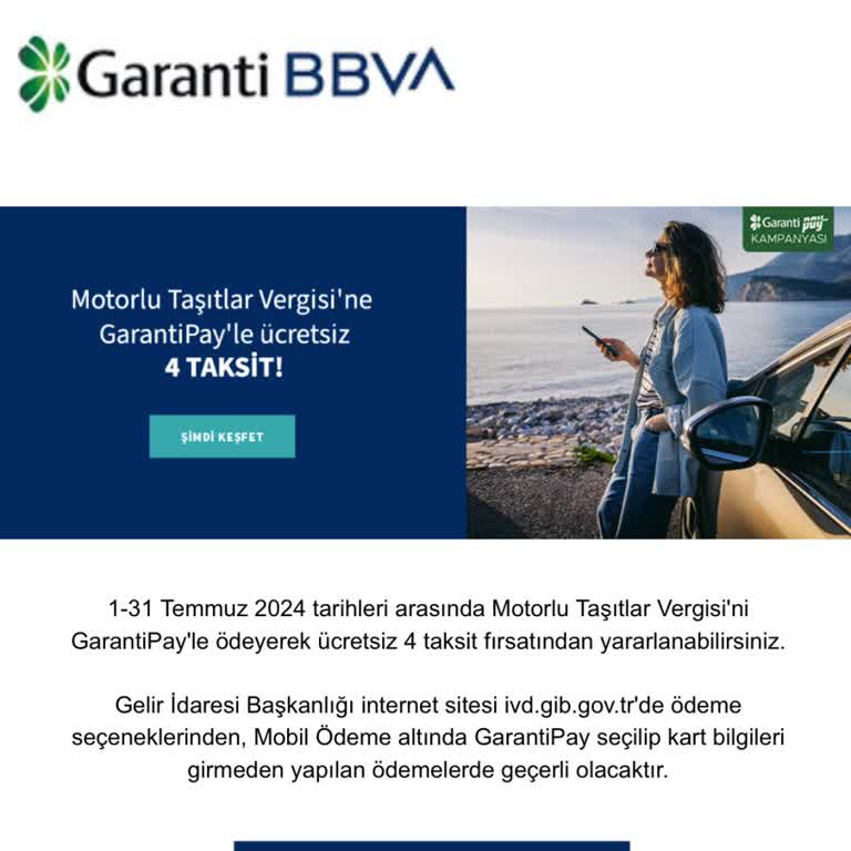 Garanti BBVA MTV Ödeme Mail Şikayetleri - Şikayetvar