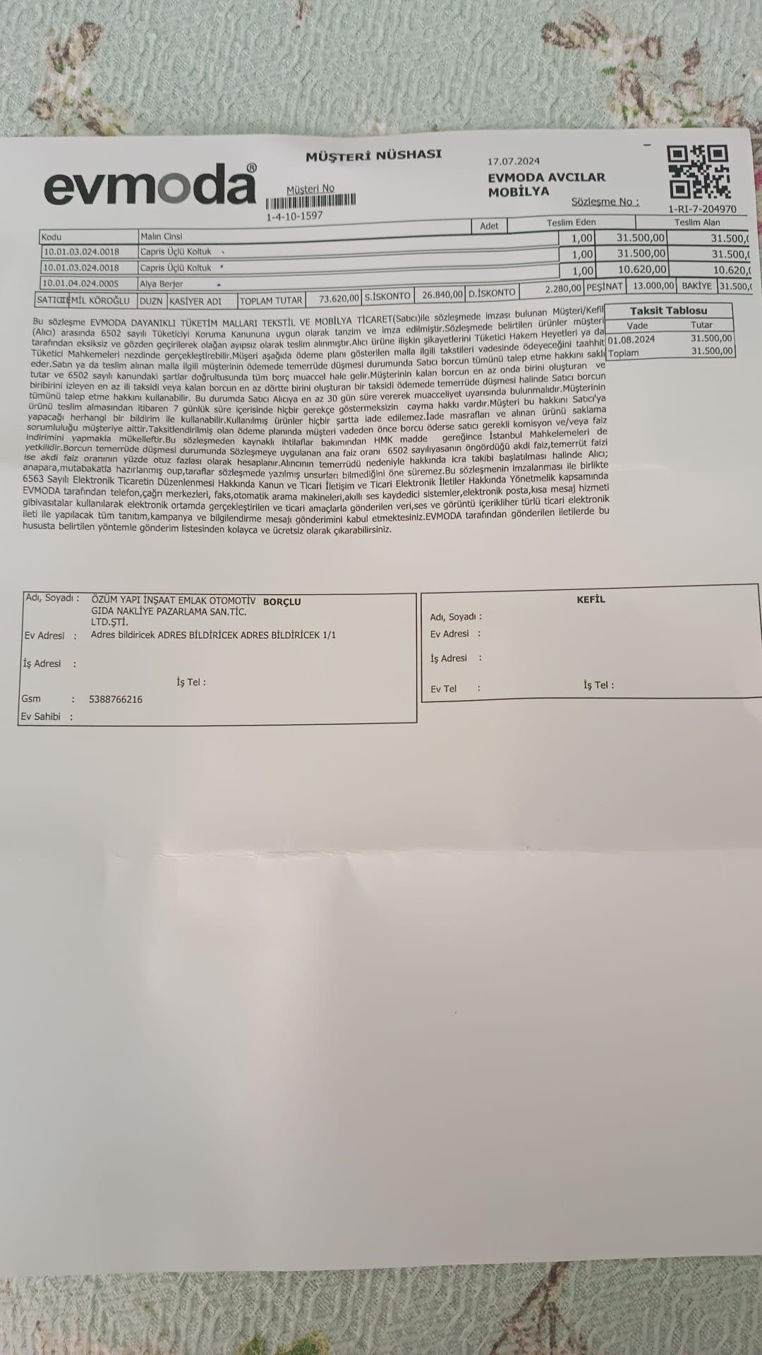 Evmoda Ev Moda Şikayet - Şikayetvar