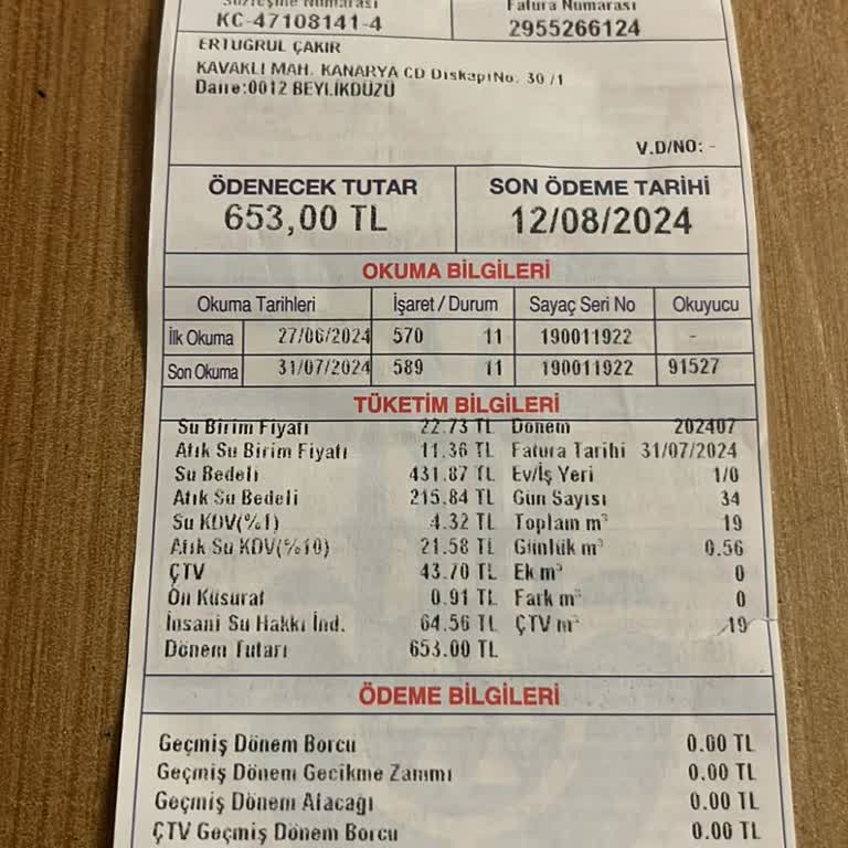 İstanbul Büyükşehir Belediyesi Atık Su Bedeli İtiraz ve Su Faturası ...