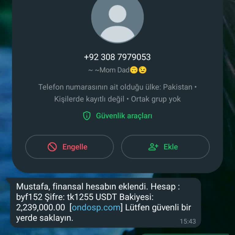 WhatsApp Üzerinden Şantaj Ve Tehdit Mesajları Aldım - Şikayetvar