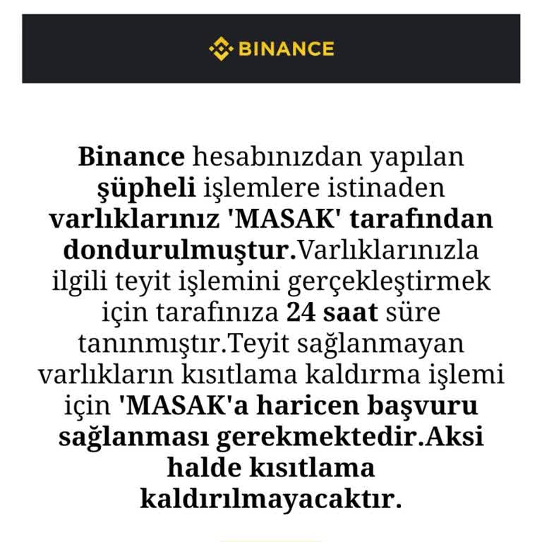 Kripto Para SMS Dolandırıcılığı MASAK Binance Tarafından Gelen Mesaj ...