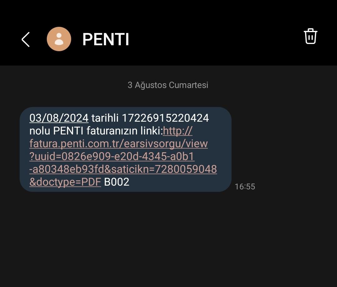 Penti E-Fatura Alışveriş Sorunu - Şikayetvar
