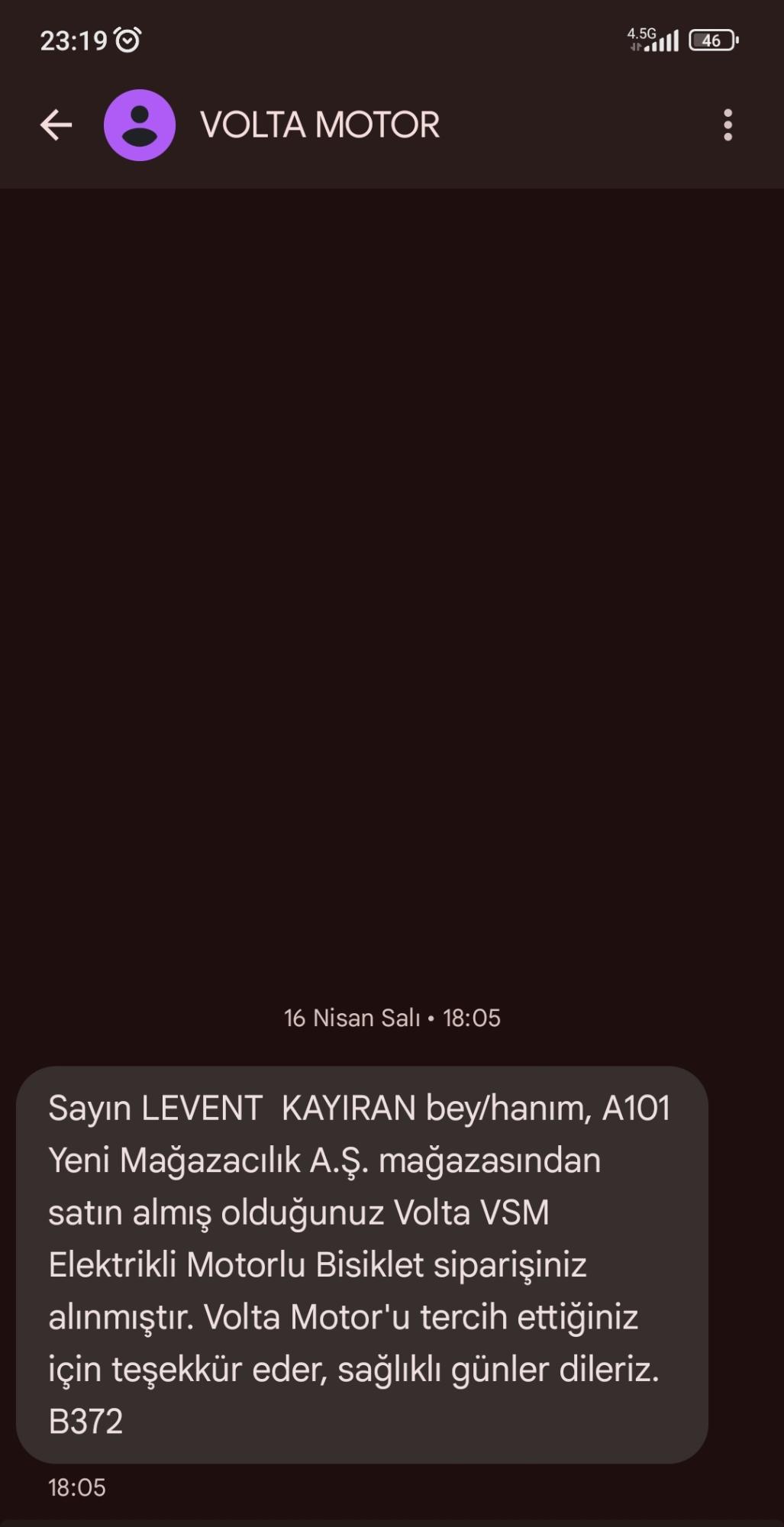 Volta Volta Vsm Elektrikli Bisiklet Arka Lastik Sürekli İniyor - Şikayetvar