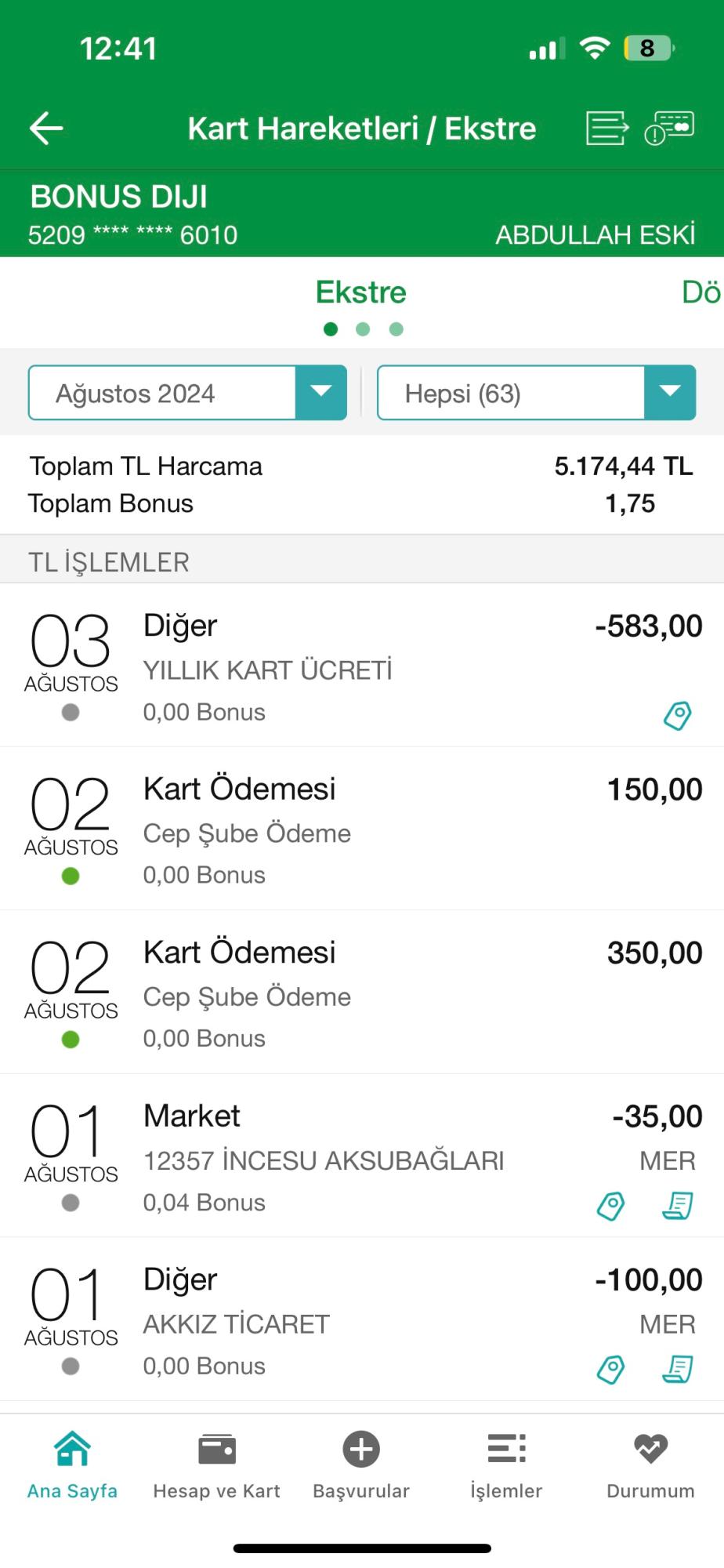 Garanti BBVA Garanti Bankası Kredi Kartı Yıllık Kart Aidat Ücreti Kesintisi - Şikayetvar