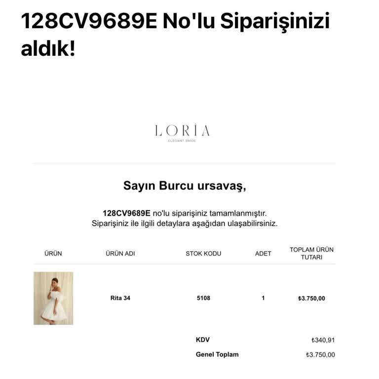 Loria Elegant Bride Loria Bridal'da Hayal Kırıklığı: Fotoğraflarla ...