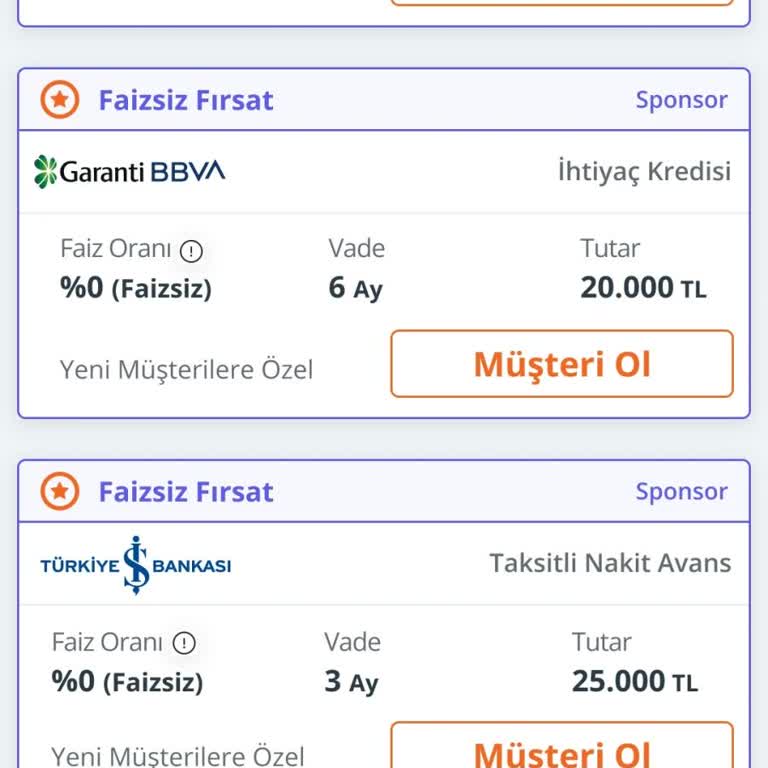 Garanti BBVA Faizsiz Kredi 20 Bin Tl Kredi Şikayetleri - Şikayetvar