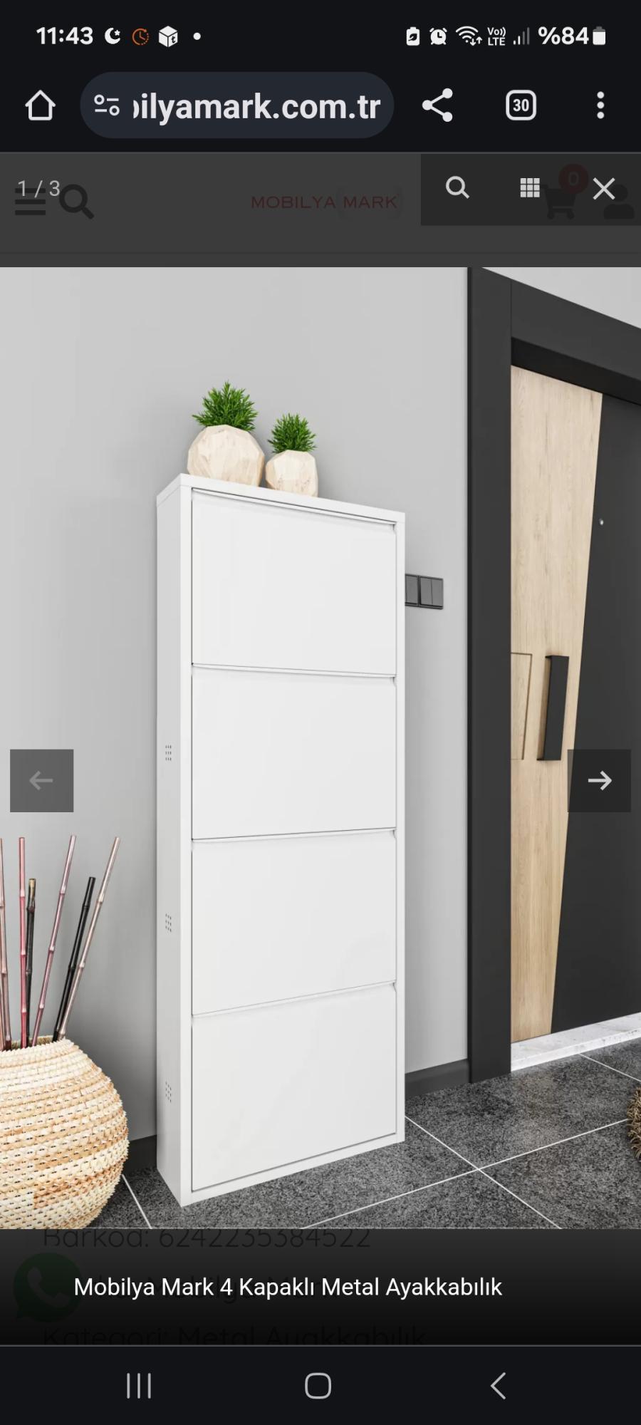 Mobilya Mark Tan Aldığım Ayakkabı Dolabı Şikayeti - Şikayetvar